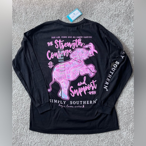 Simply Southern | Tops | Simply Southern Long Sleeve Black Hope Love ...